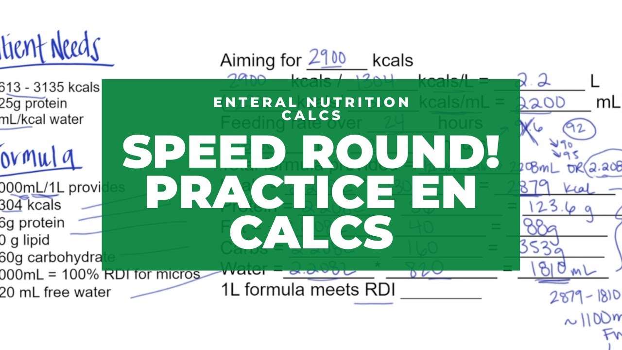 Speed Round! Practice EN Calcs - YouTube
