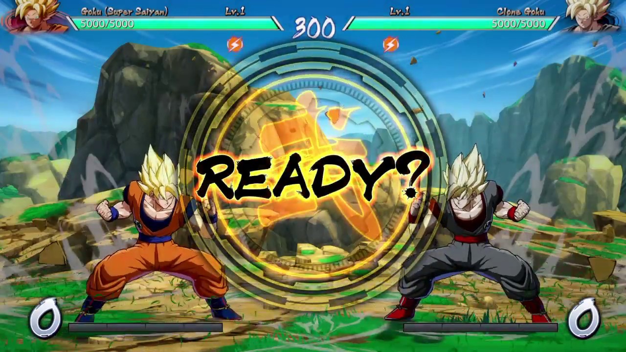 DRAGON BALL FighterZ Goku VS Clone Goku - YouTube