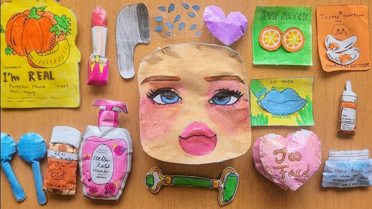 ️ Paper Diy ️ Roblox Baddie Skincare and Makeup 💖 Blind Bag Paper ...