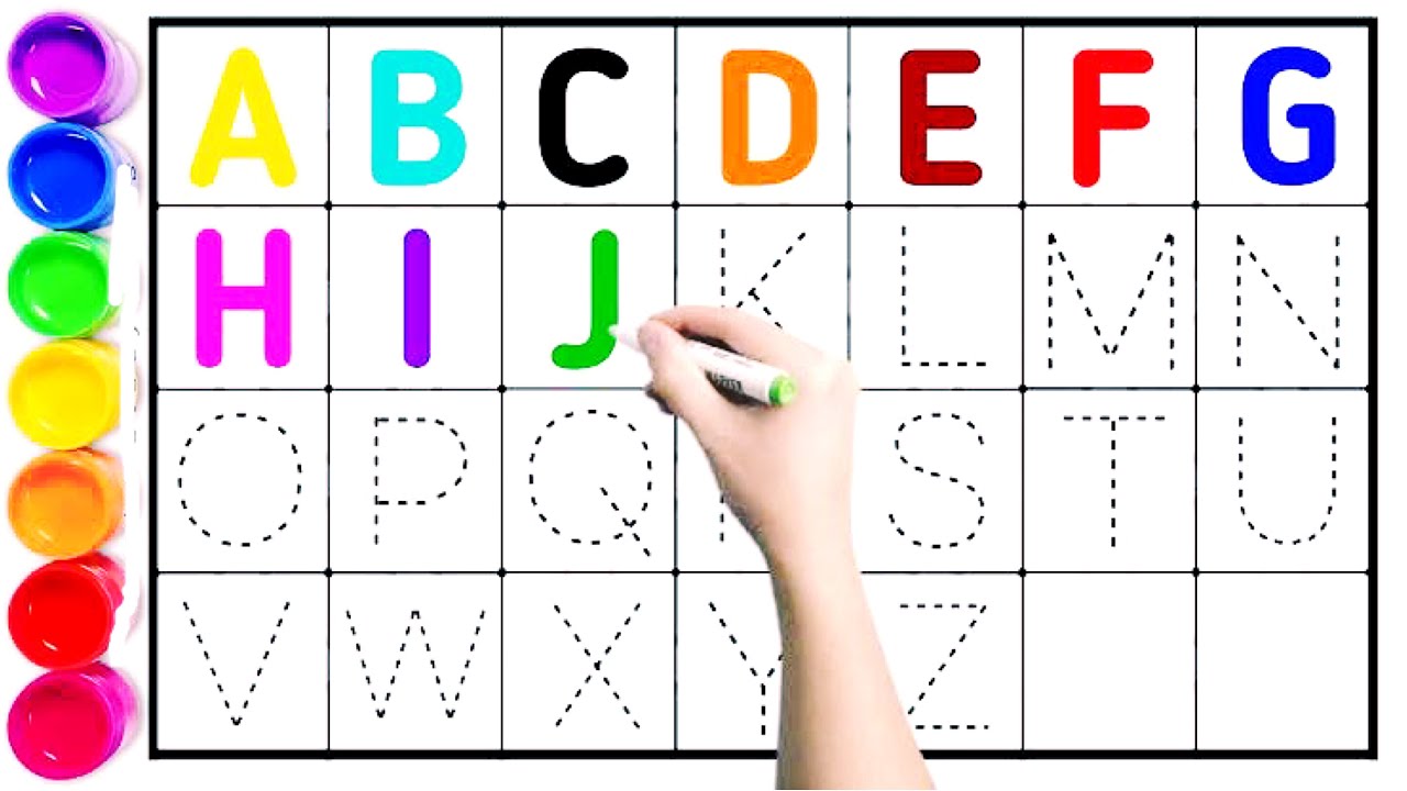 Learn 1234 number counting and Abc alphabets for kids and toddlers,A to ...