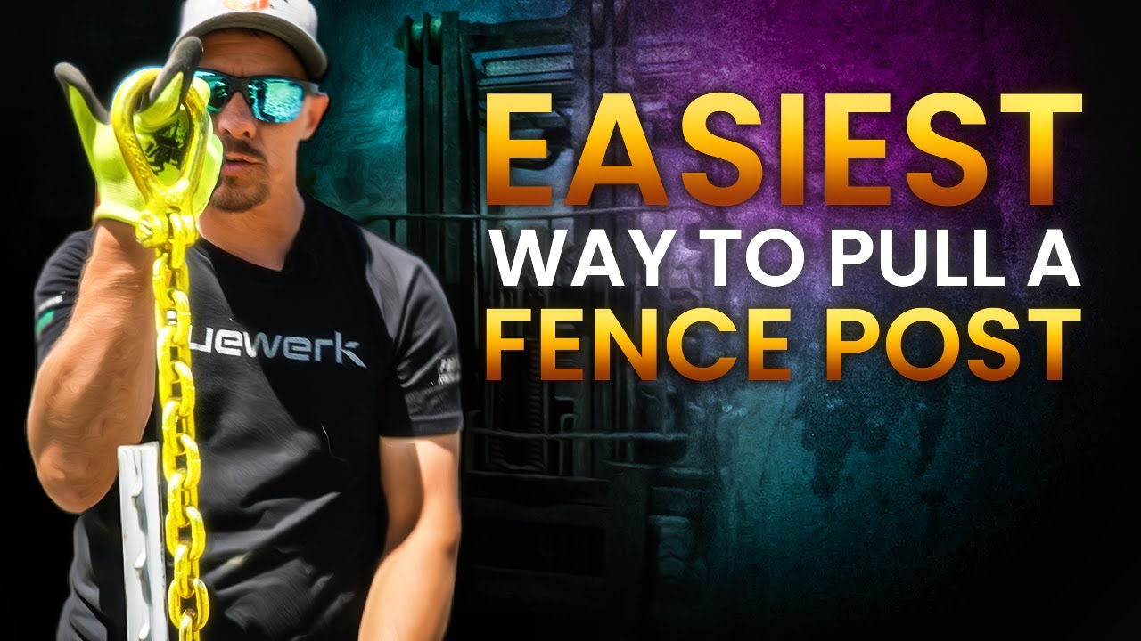 Remove Fence Posts Easily With Strainrite Post Puller Chain - YouTube