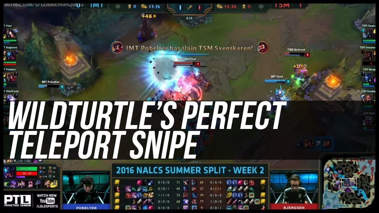 [NA LCS] WildTurtle with a perfect Ashe snipe - YouTube