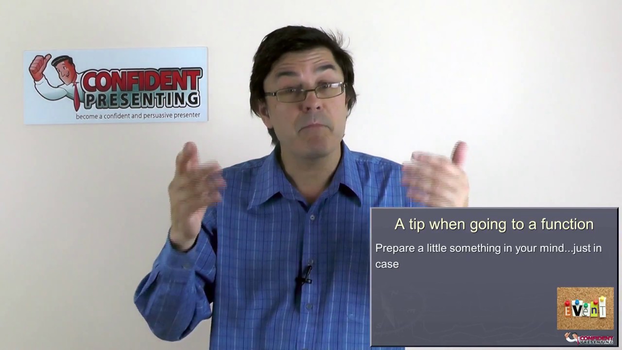 www.ConfidentPresenting.com Tip 9: Prepare a little something in ...
