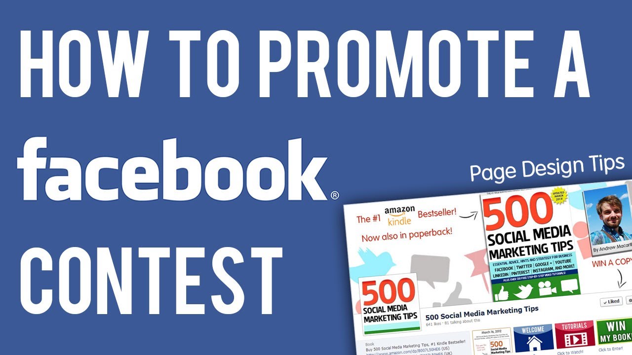 How to Promote A Facebook Contest - Page Design Strategy - YouTube