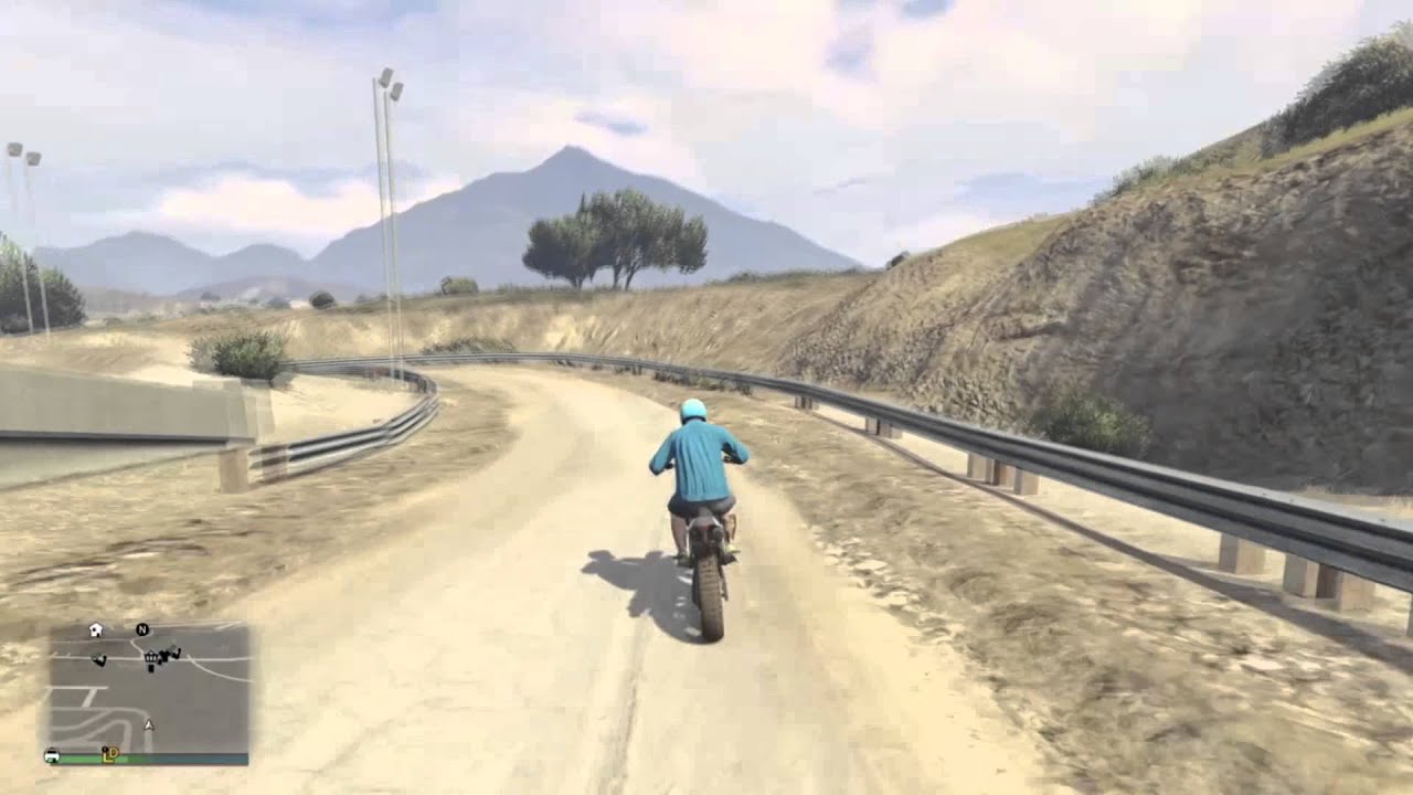 GTA V circuito de motocross (cinemática) - YouTube