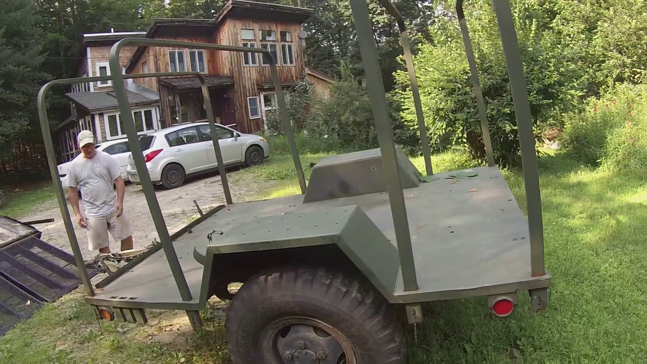 Day 1 of the Military Trailer Project, July 2019 - YouTube