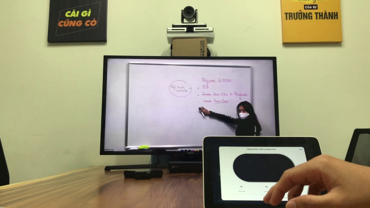 Giải pháp họp trực tuyến của Poly G7500 với vMeeting và Zoom Pro - YouTube