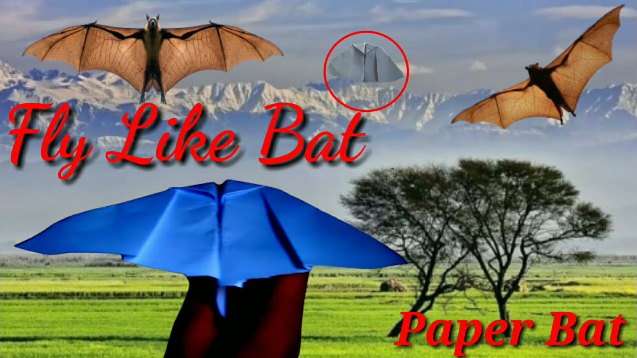 Bat / Paper Bat / How To Make A Beautiful Paper Bat/ Paper Crafts ...
