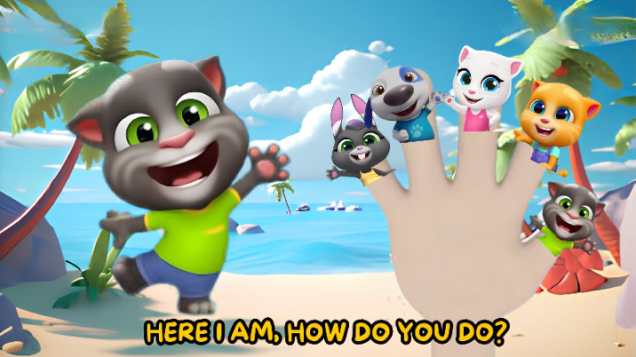 TALKING TOM FINGER FAMILY Nursery Rhymes & Kids Songs - YouTube