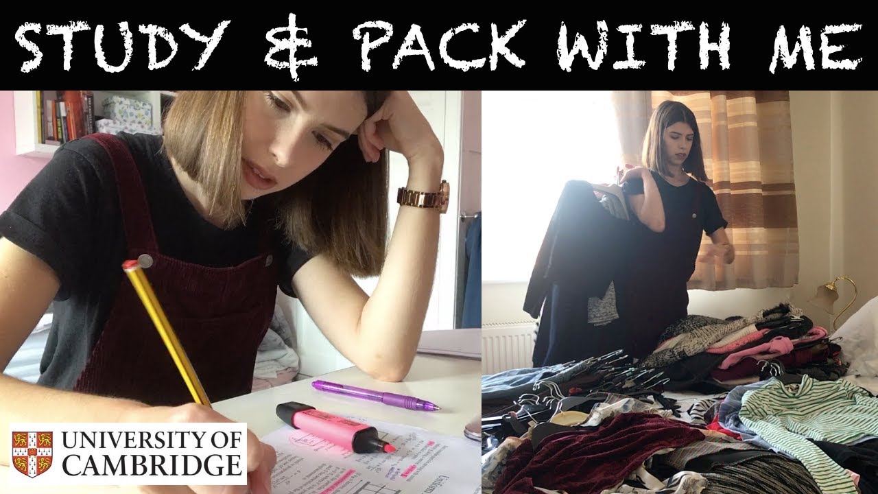 STUDY & PACK WITH ME | PRODUCTIVE DAY PREPARING FOR 2ND YEAR AT ...
