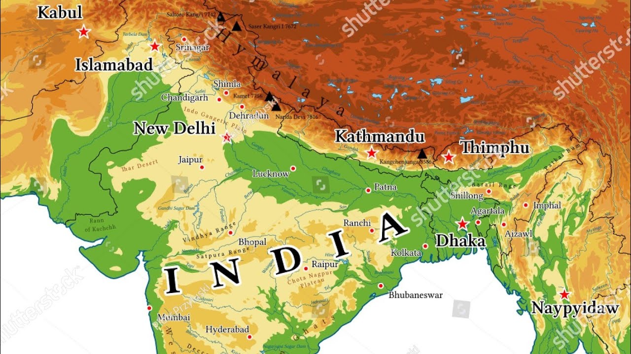Physical Map of India of NCERT class 11th....by gourav tilthiya @upsc ...