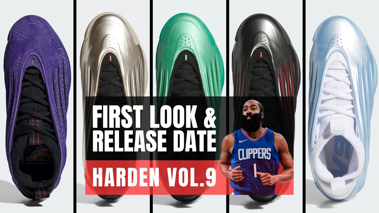 Adidas Harden Vol.9 COLORWAYS REVEALED! - YouTube