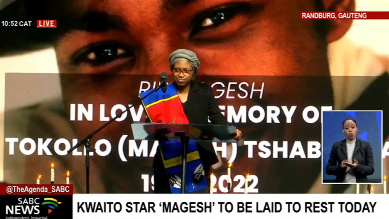 Tokollo "Magesh" Tshabalala Funeral I His sister pays tribute - YouTube