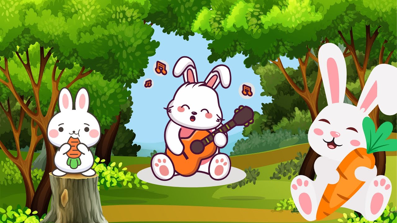 Ten Little Bunnies 🐰 | Counting Song for Kids | Numbers and Animals ...