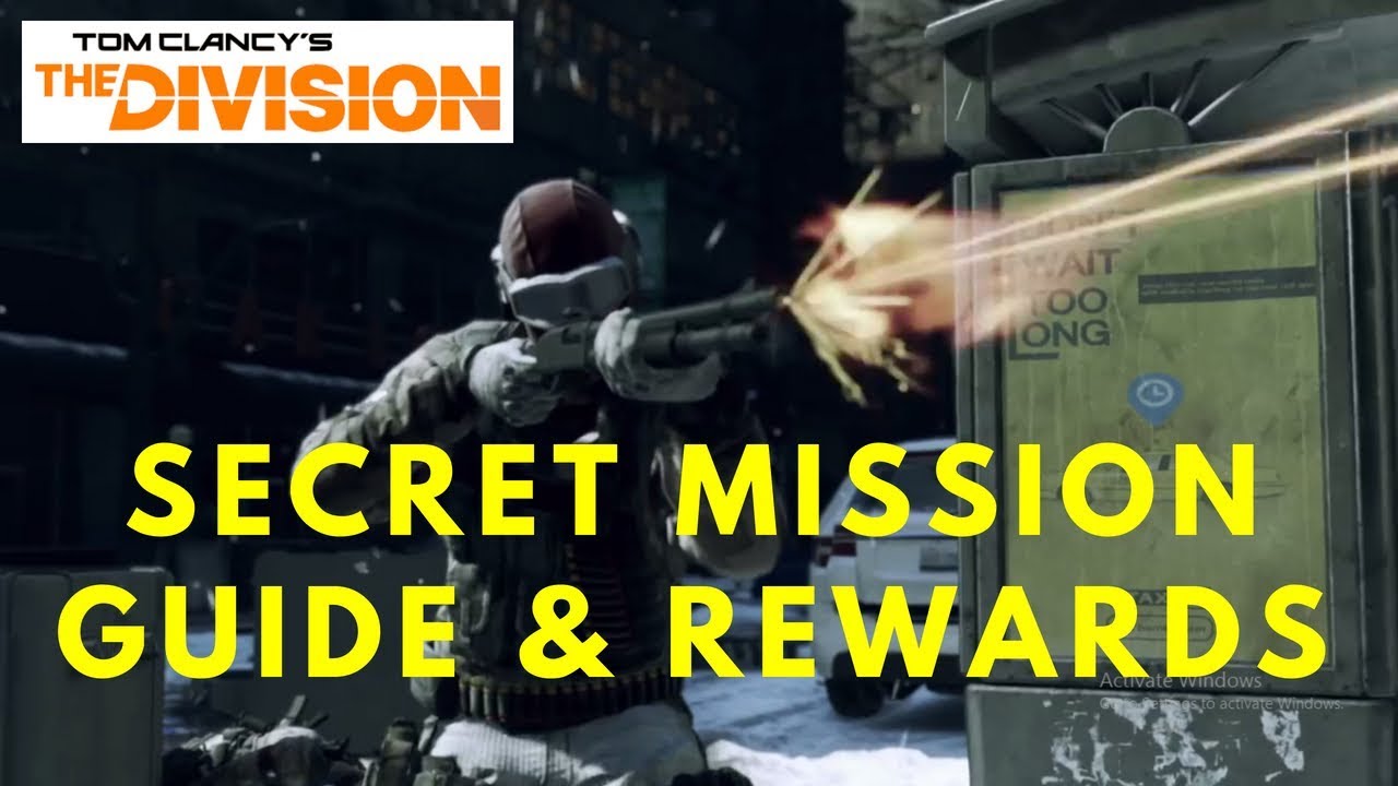 The Division Secret Mission Guide and Rewards! - YouTube