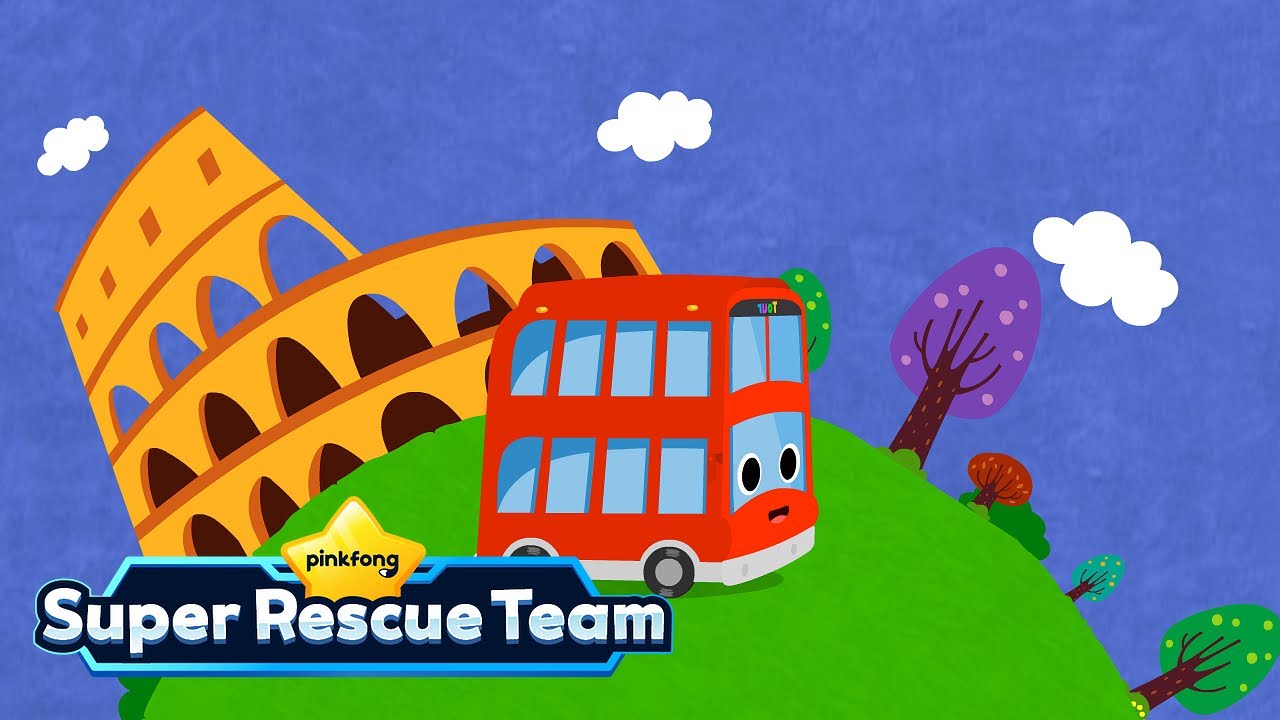 Tour Bus 🚌 🌍 | Car Song for kids | Pinkfong Super Rescue Team - YouTube