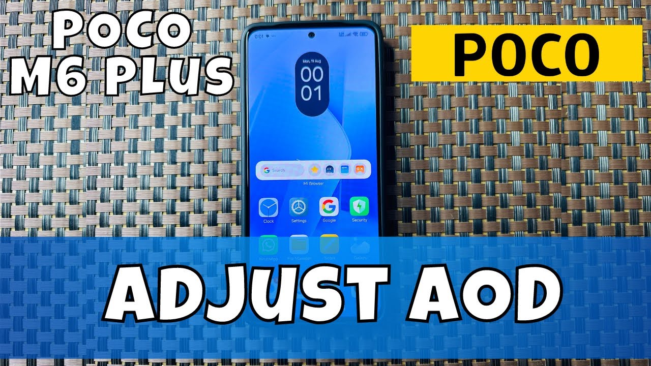 How to Customize Always On Display on POCO M6 Plus | Adjust AOD on POCO ...