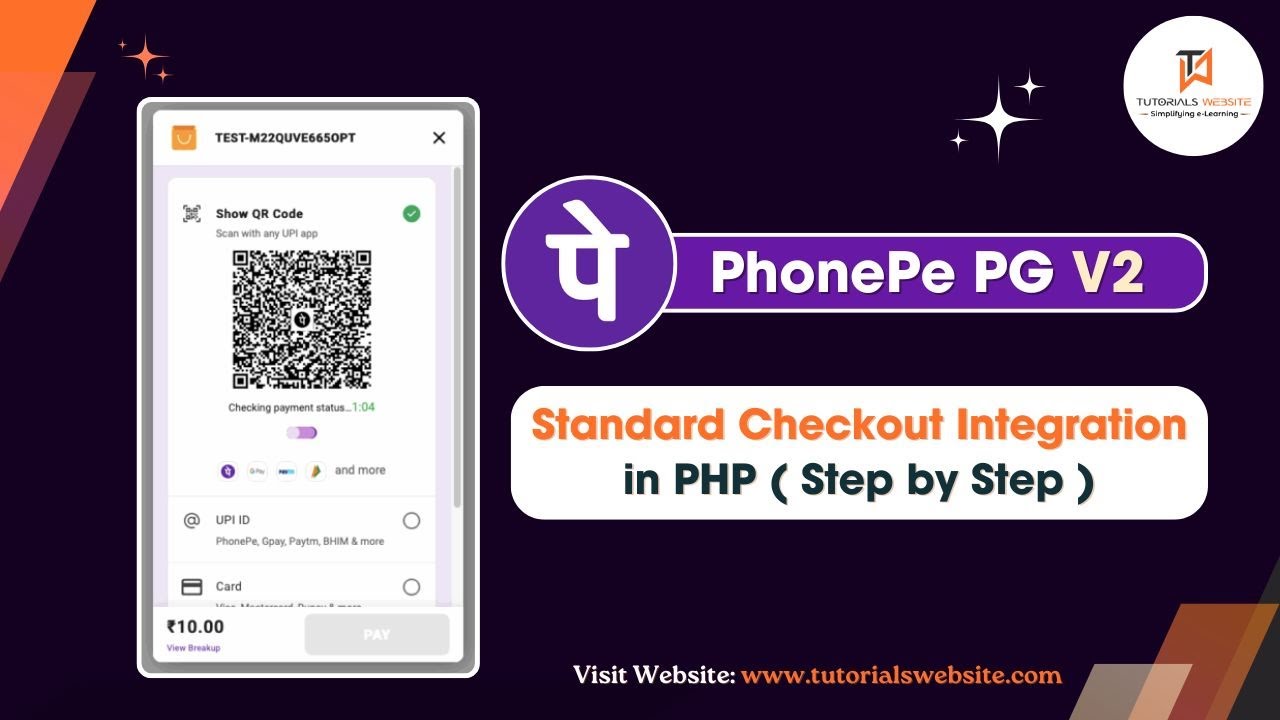 PhonePe V2 Standard Checkout Integration in PHP | Auth Token Generation ...