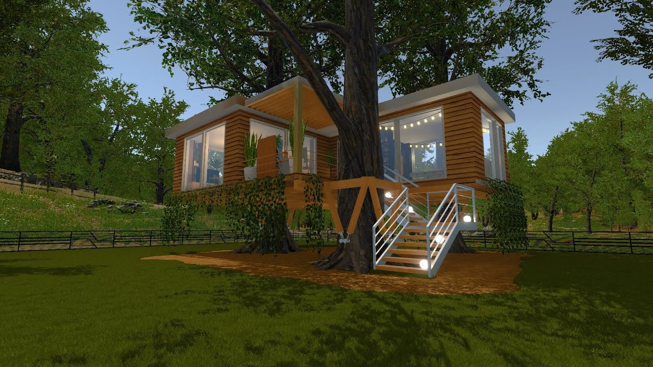 House Flipper ~🌳Summer Tree House🌳~ - YouTube