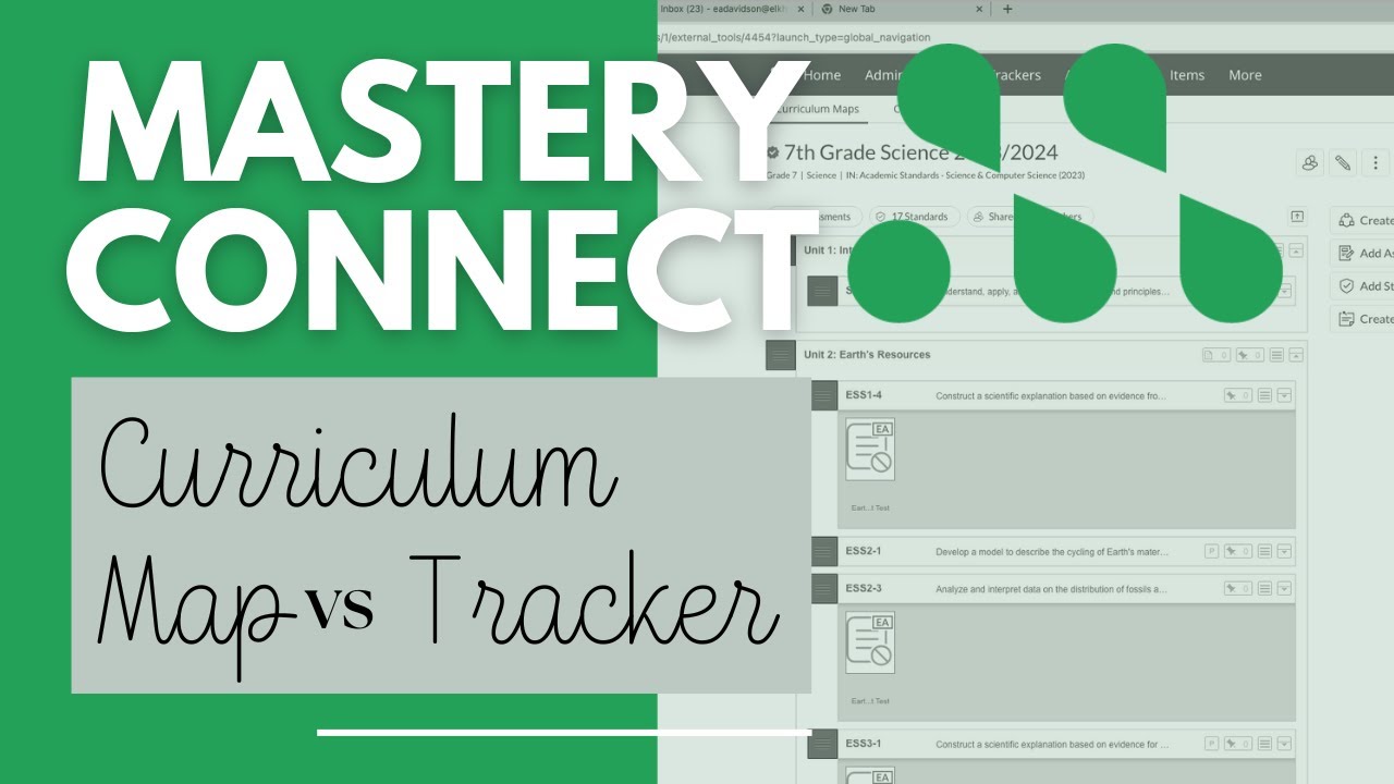 Mastery Connect: Tracker vs Curriculum Map (4) - YouTube