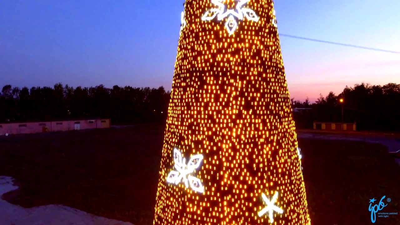 18 meter tall Christmas tree by IPB Decoration - YouTube