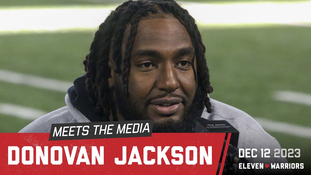 Donovan Jackson discusses the last drive against Michigan and preparing ...