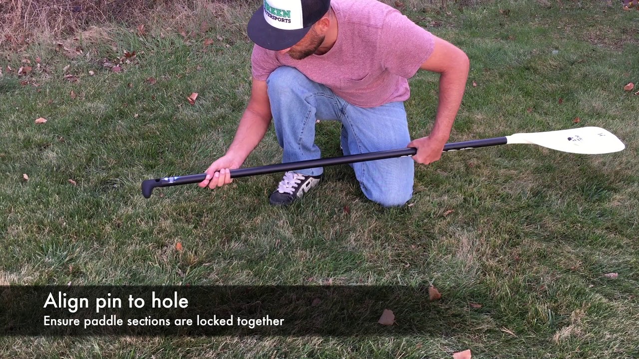 Accent Paddles - 3 Piece LeverLock SUP Paddle Set Up - YouTube