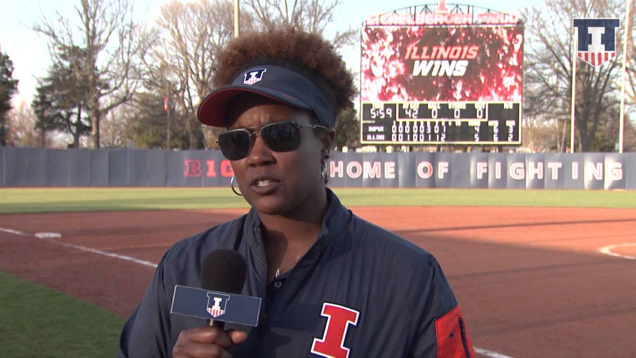@IlliniSB Head Coach Tyra Perry Post Game Interview - YouTube