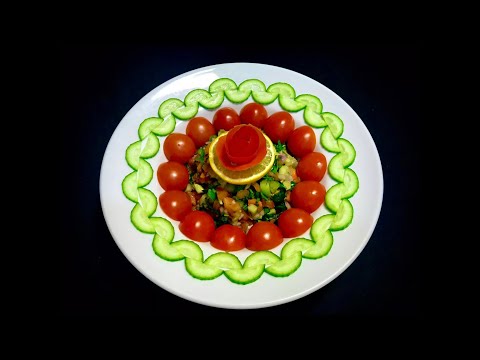 Çoban Salata, Salata Nasıl Süslenir #çobansalata #tabaknasılsüsler