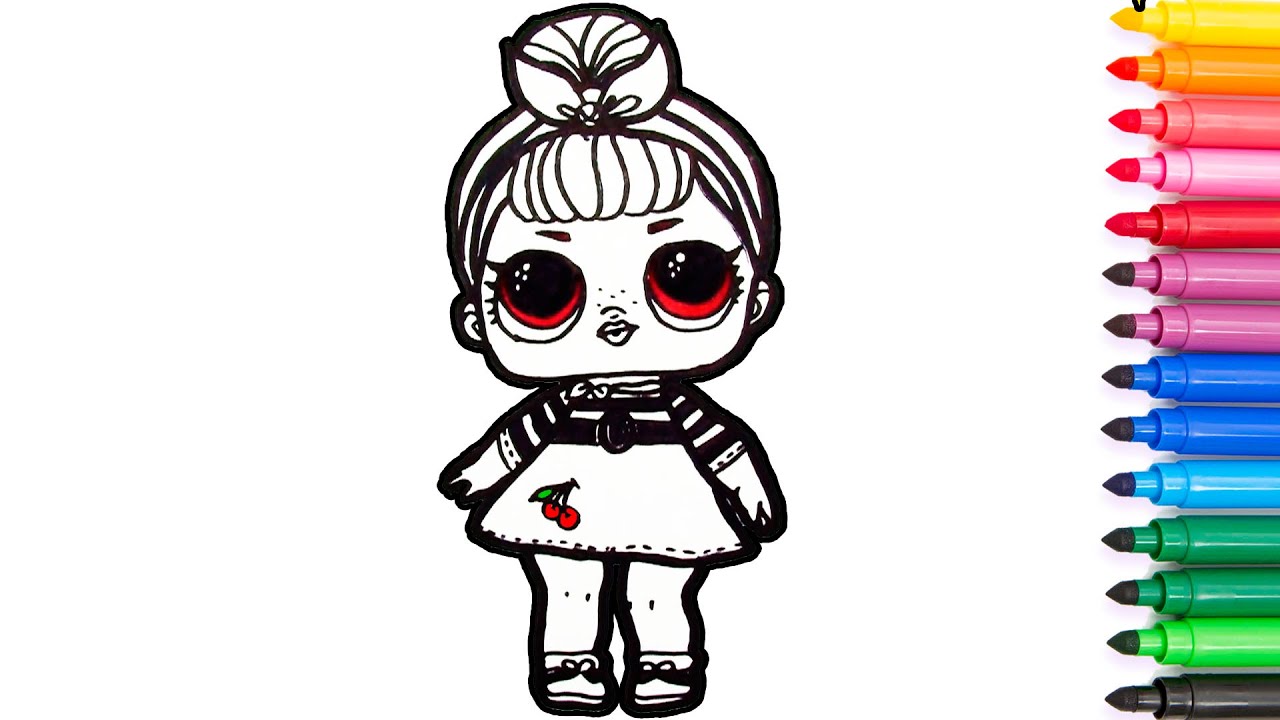LOL Surprise. Draving and Coloring for kids . 💋 ️💋 - YouTube