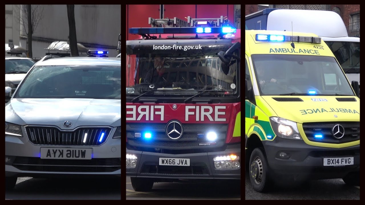 Fire Engines, Police Cars and Ambulances responding - Compilation 37 ...
