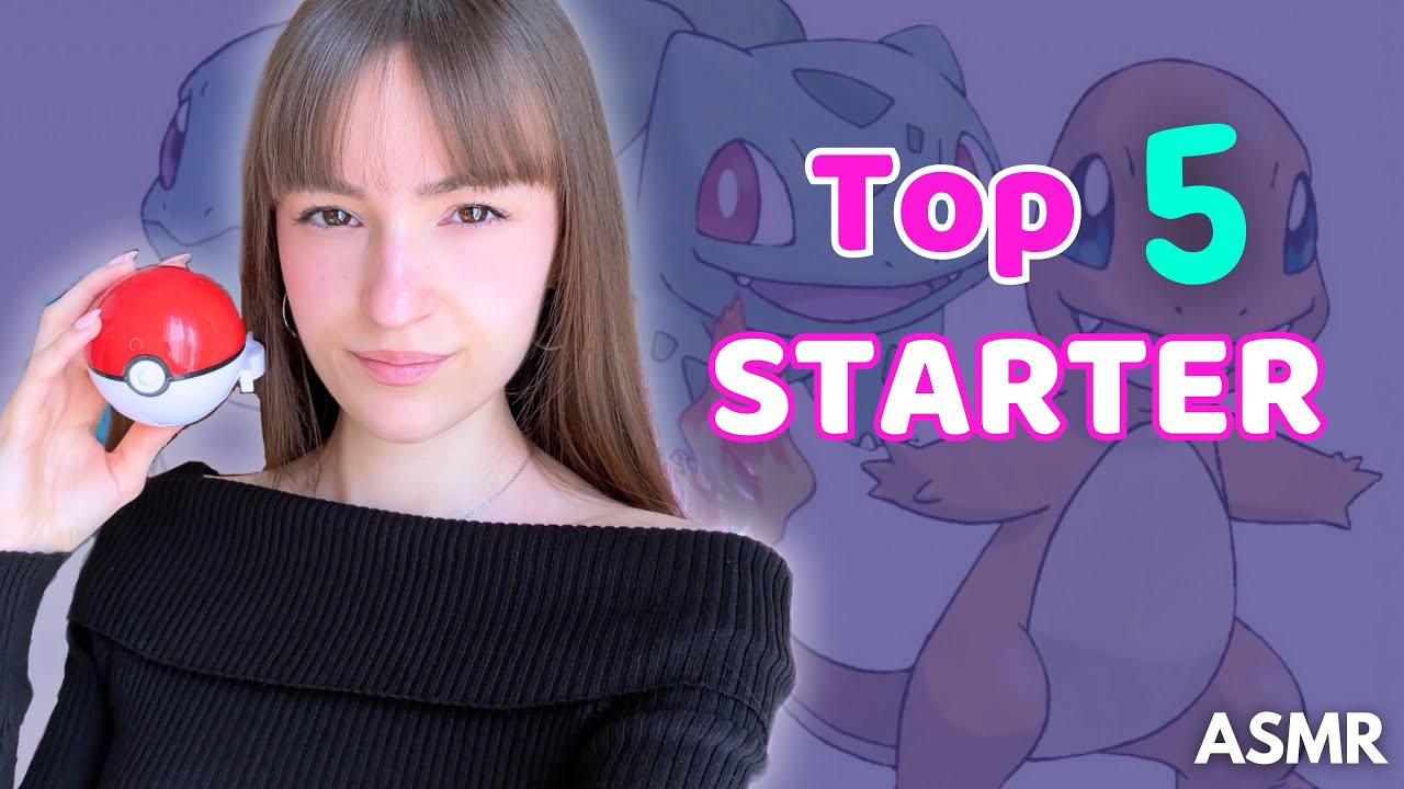 ASMR Pokémon: i miei 5 STARTER del cuore (ho barato…) *soft spoken ita ...