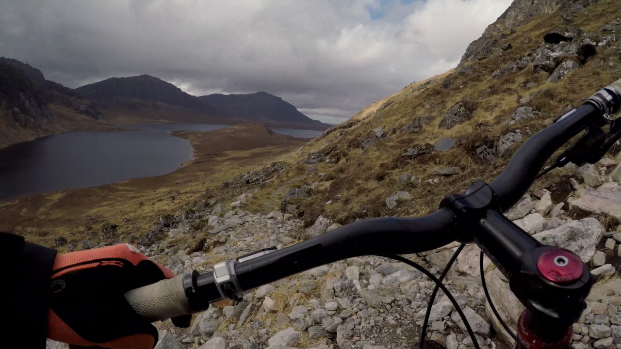 Fisherfield mtb descent to Carnmore - YouTube