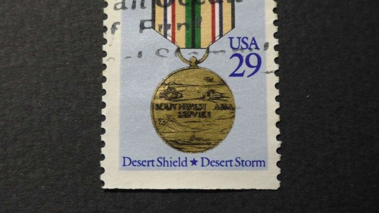 Postage stamp. USA. Honoring Those Who Served. Desert Shield. Desert ...
