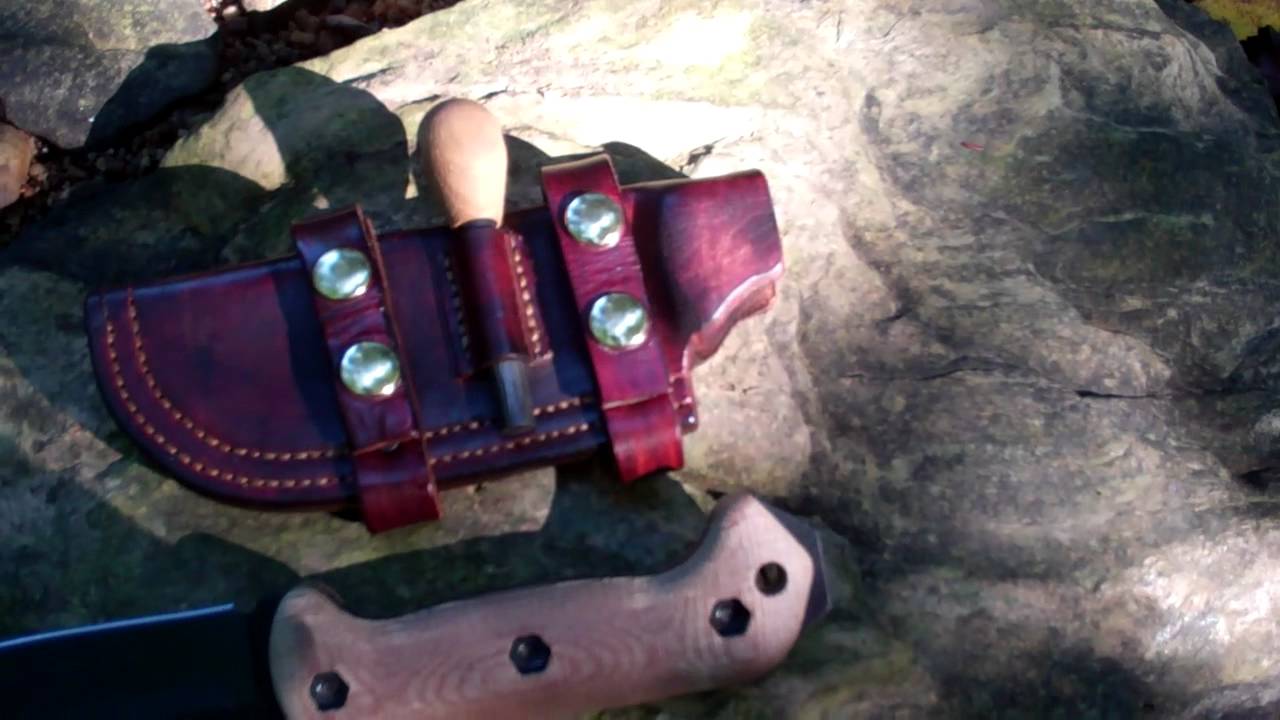KA-BAR Becker BK 2 with custom leather sheath - YouTube