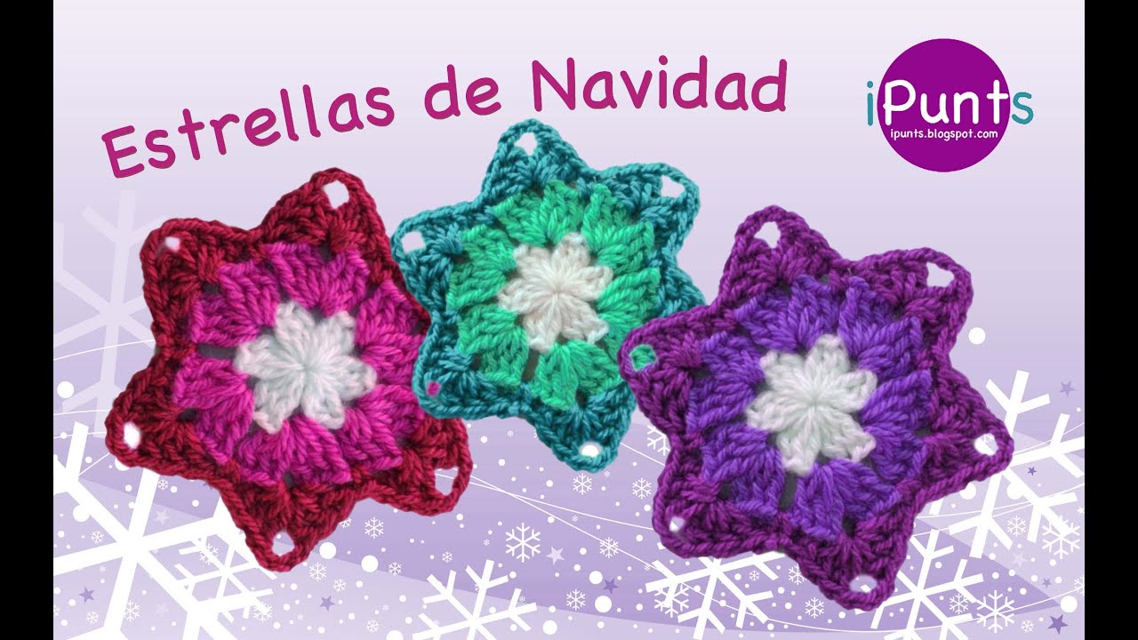 Tutorial: Estrella de Navidad a crochet - YouTube