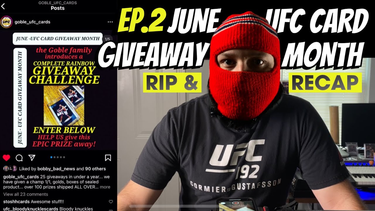 EP. 2 | June UFC Card Giveaway Month Recap | I won 3!!! - YouTube