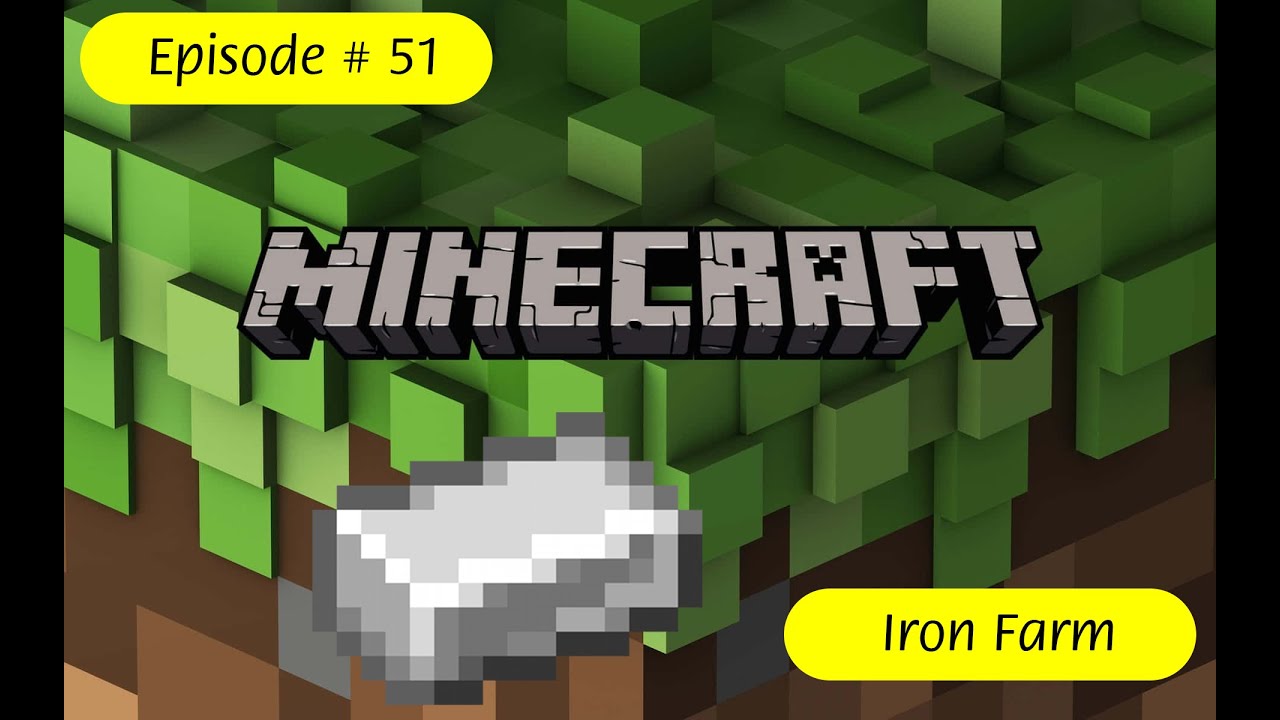 Minecraft #51- Iron Farm - Survival Gameplay (android) - YouTube