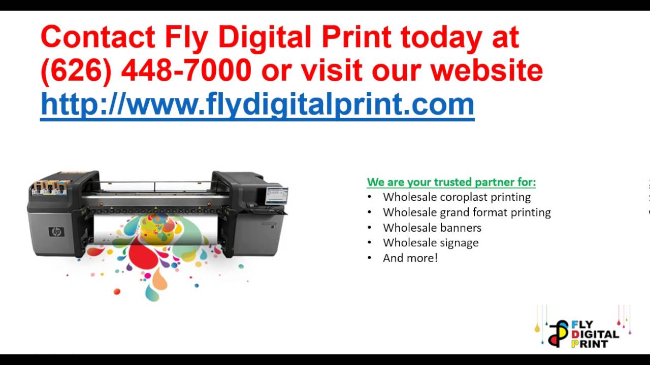 Wholesale Coroplast Printing - YouTube