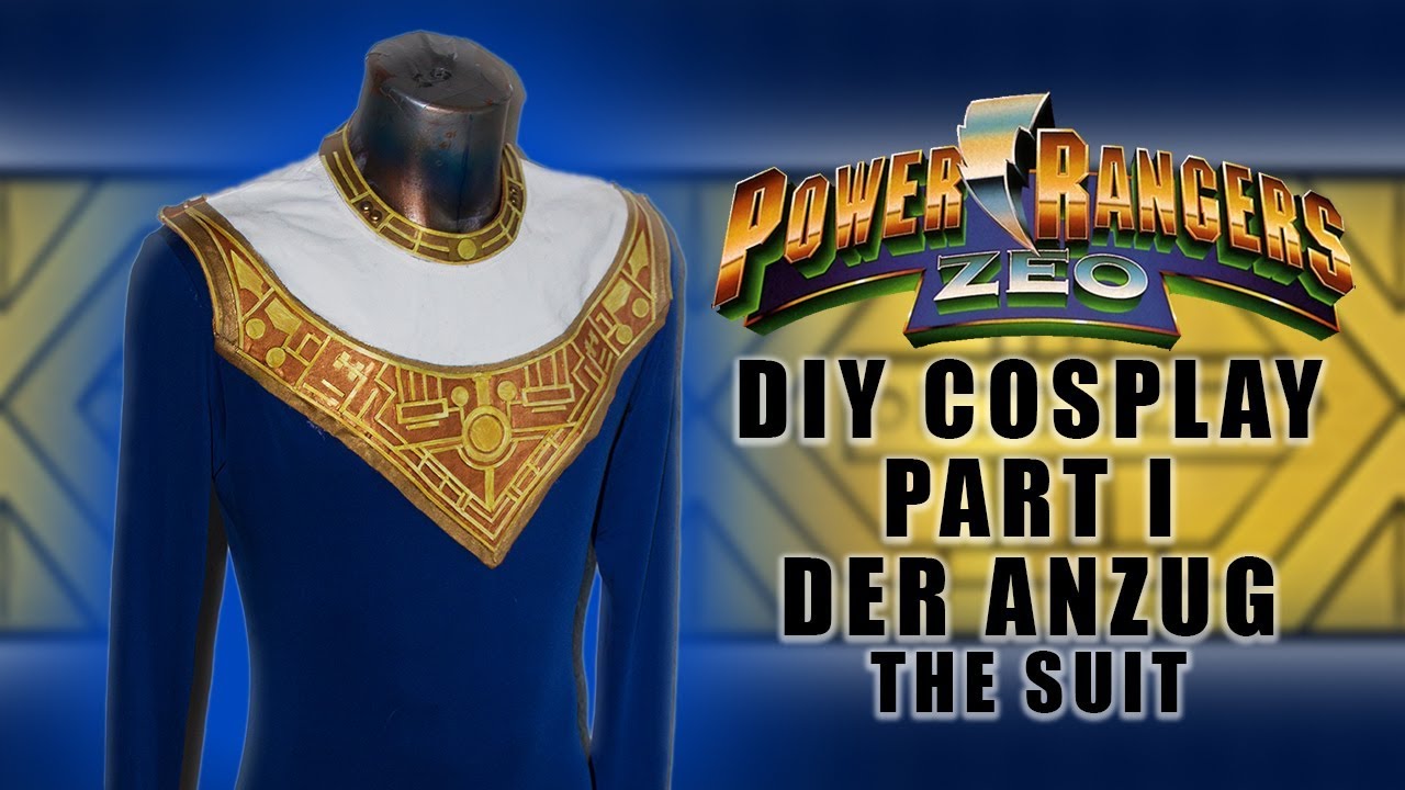 POWER RANGERS ZEO COSPLAY PART 1: Der Anzug / The suit - YouTube