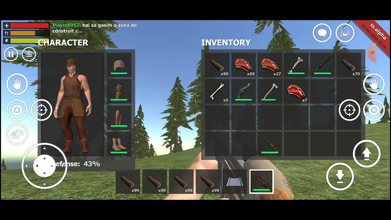 Survival simulator - YouTube