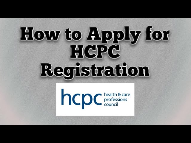 Hcpc Logo HCPC Online Registration Process Application For