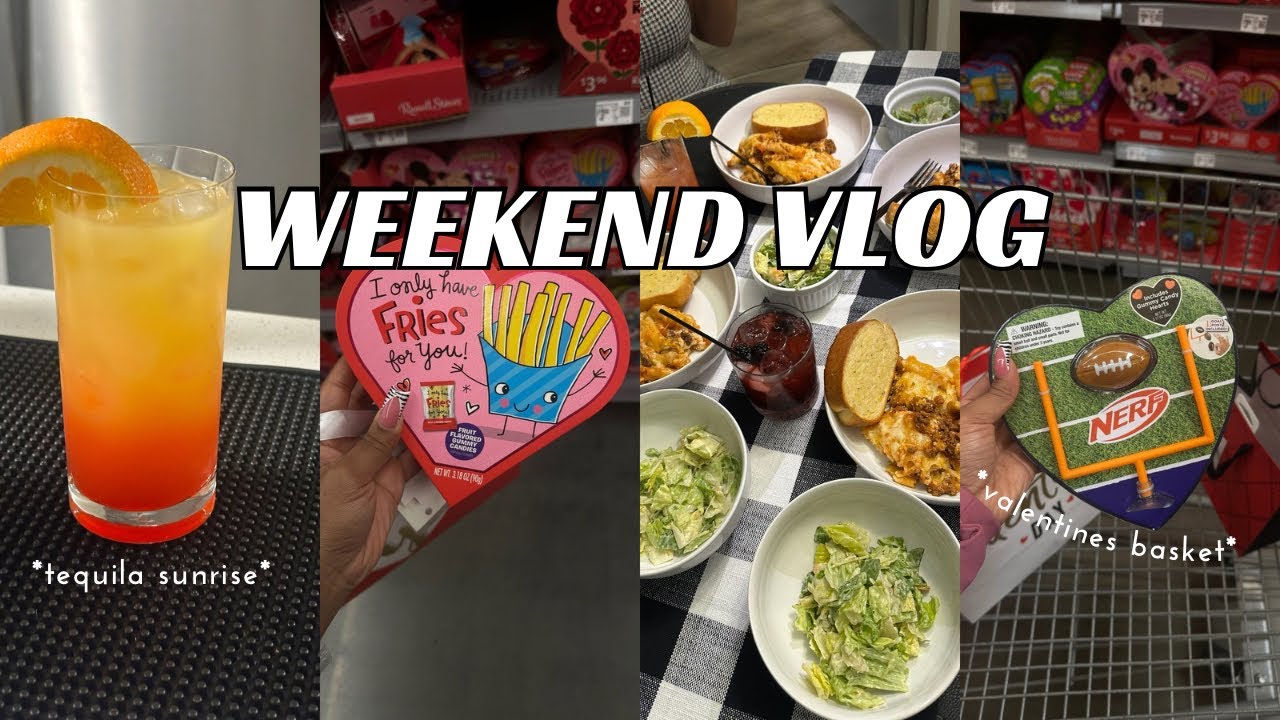 FACETIME VLOG | No edits + cooking for friends + Valentine’s day basket ...