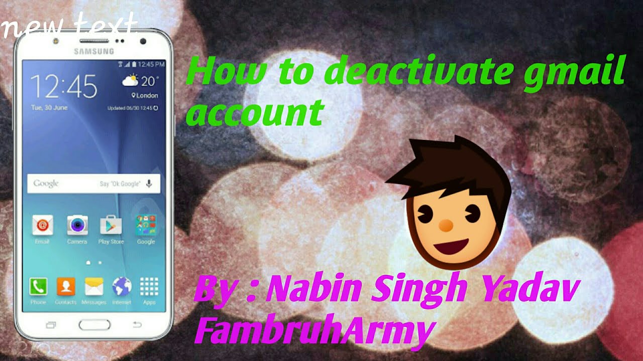 How to deactivate gmail account, Google account - YouTube