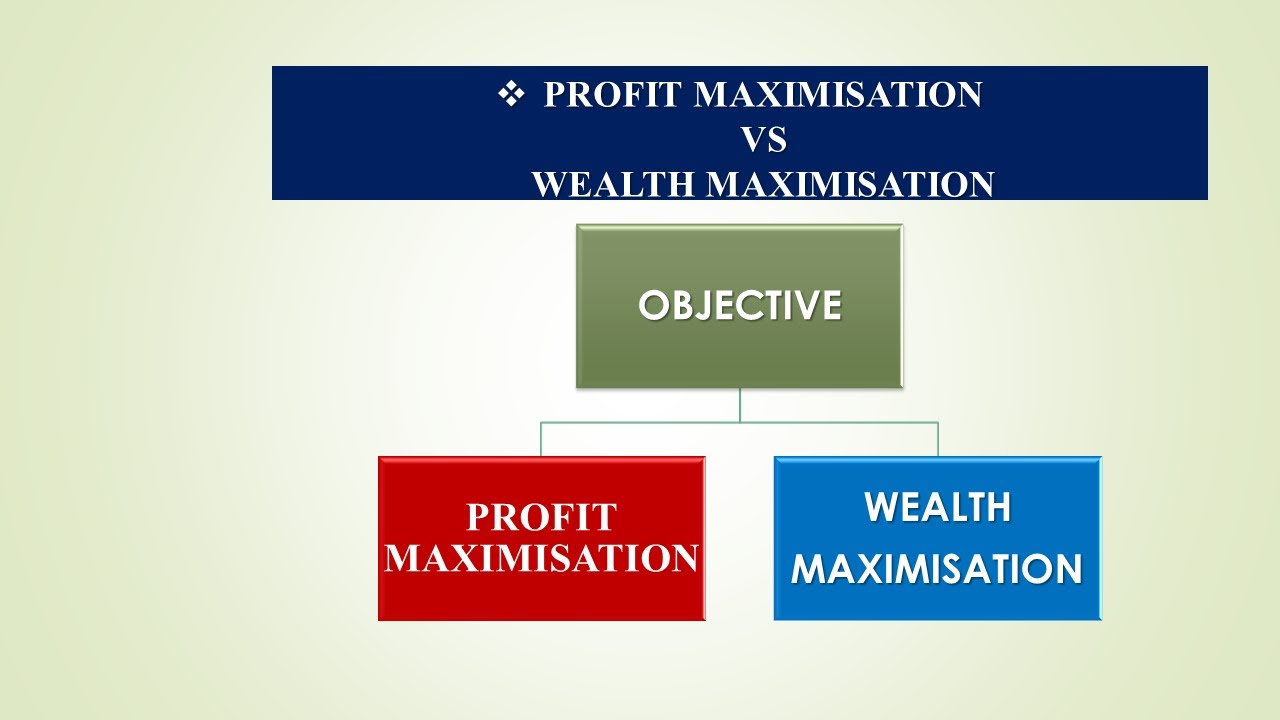 PROFIT MAXIMISATION VS WEALTH MAXIMISATION - YouTube