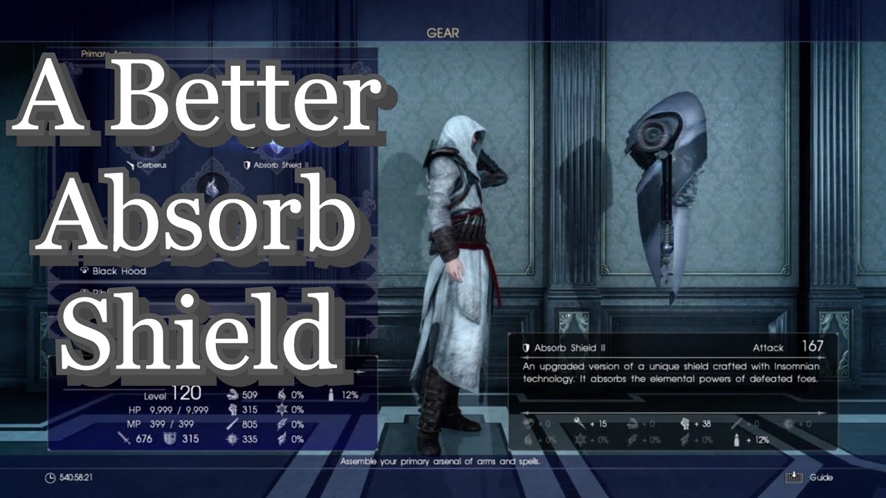 Final Fantasy XV- A Better Absorb Shield - YouTube