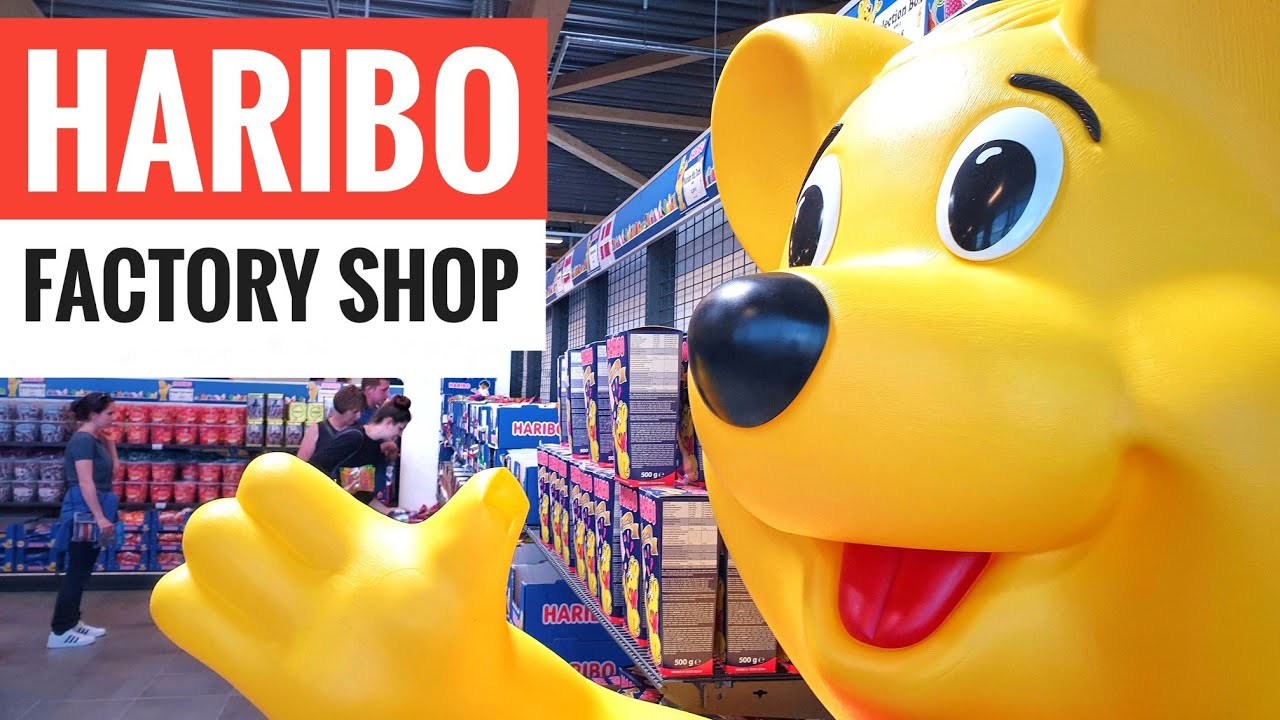 Haribo Fabrikverkauf Bonn - factory store Germany (outlet shop) - YouTube