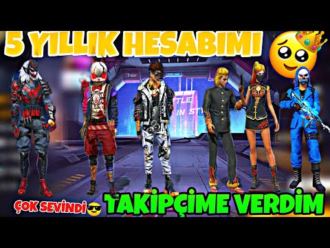 5 YILLIK HESABIMI TAKİPCİME VERDİM😱 İÇİNDE EN ESKİ SECKİNLER VAR HESAP İNCELEME - FREE FIRE
