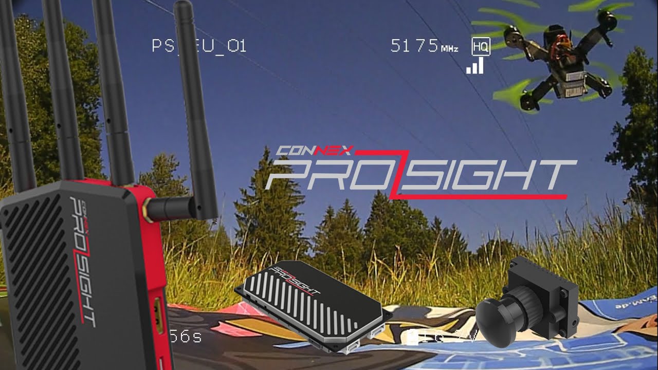 Amimon ProSight HD Vision Kit on Racecopter (ground recorded) Take 2 ...