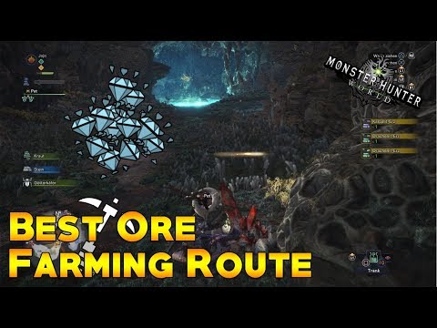Monster Hunter World | UNBEGRENZT Seltene Erze bekommen | Speed Ore Farming Methode | Loot Cave